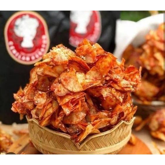 Jual Sticker Keripik Singkong Sticker Label Kemasan Jualan Makanan ...