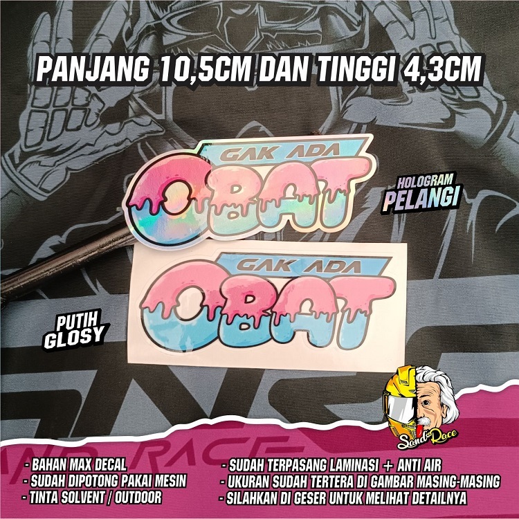 Jual sticker racing tobrut print cuting / stiker kata viral lucu jangan ...