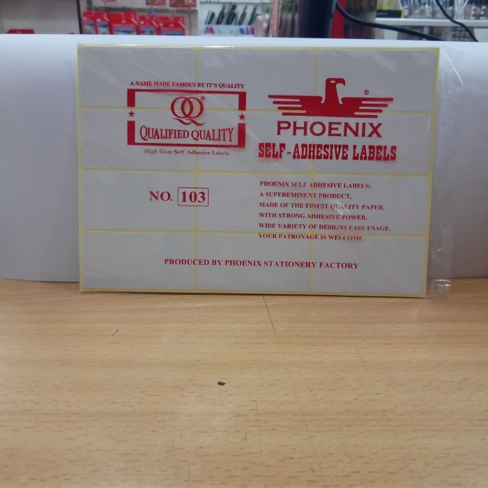 Jual Stiker Label Nama / Label Harga No.103 Phoenix | Shopee Indonesia