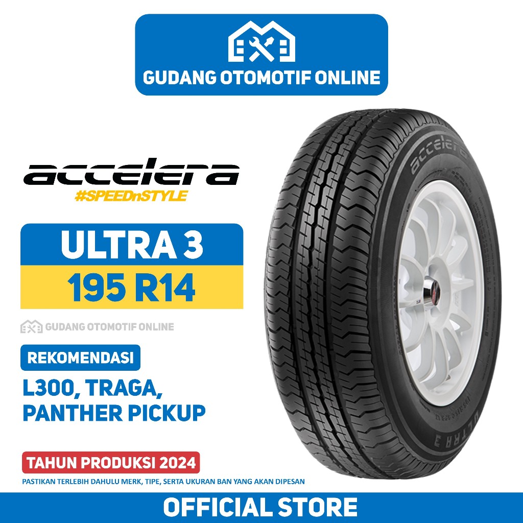Jual BAN MOBIL TRAGA L300 BAN ACCELERA ULTRA 3 195 R14 - BAN MOBIL ...