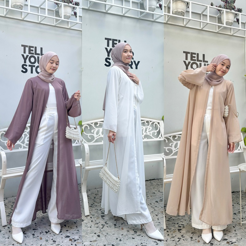 Jual OUTER ABAYA TERBARU - OUTER PANJANG 2024 - OUTER MUSLIMAH - ARA ...