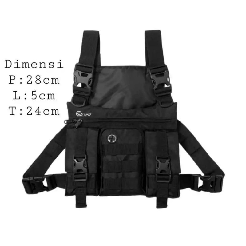 Jual TAS DADA ROMPI TACTICAL ARMY HITAM POLICE ORIGINAL PRIA TERBARU ...