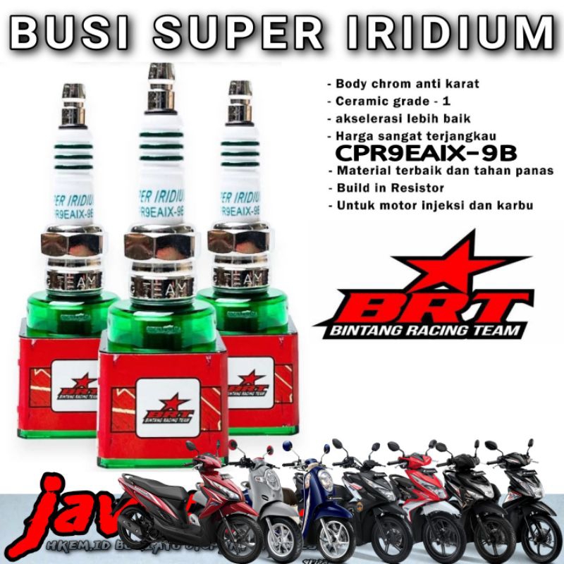 Jual Busi Racing Iridium BRT BeAT Fi Esp Sporty Eco Icon Scoopy Vario ...