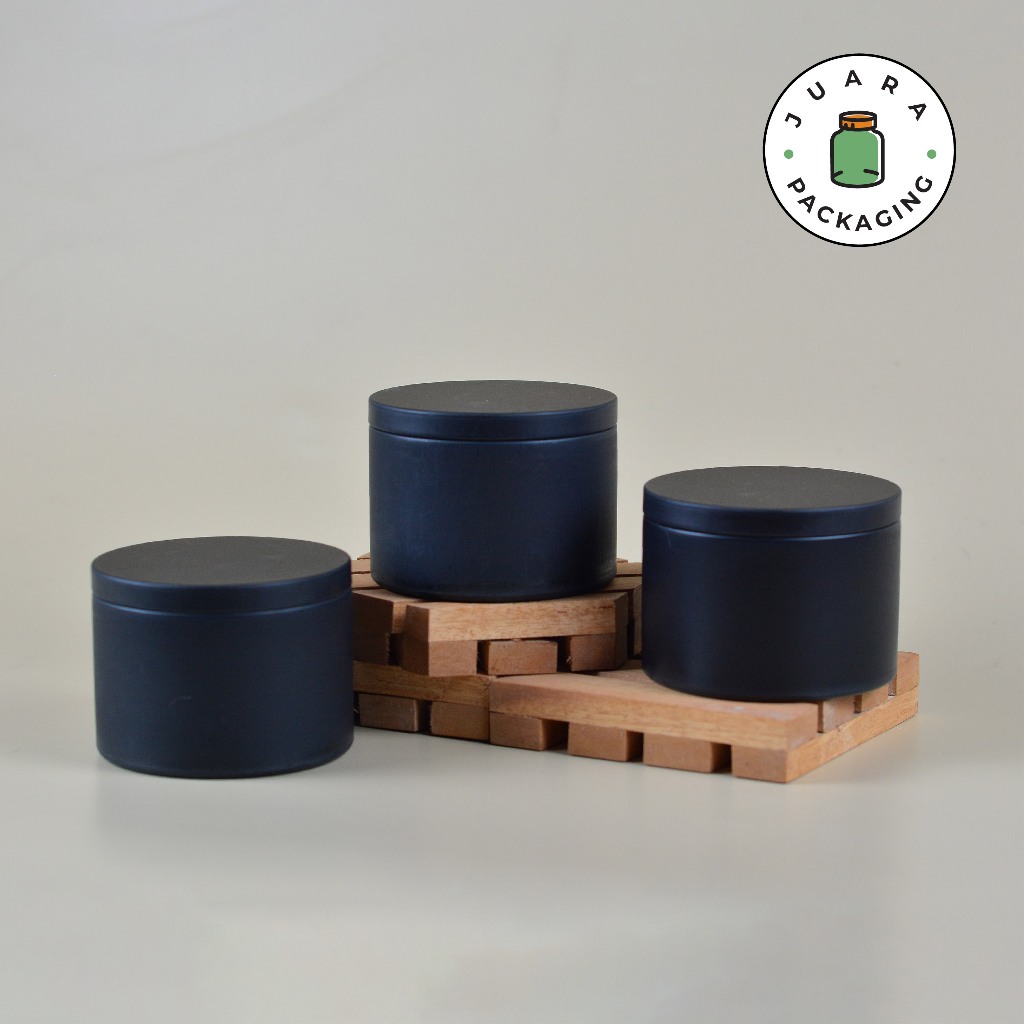 Jual Jar Hitam 200ml – Wadah Kaleng Serbaguna Warna Hitam Inner Hitam ...