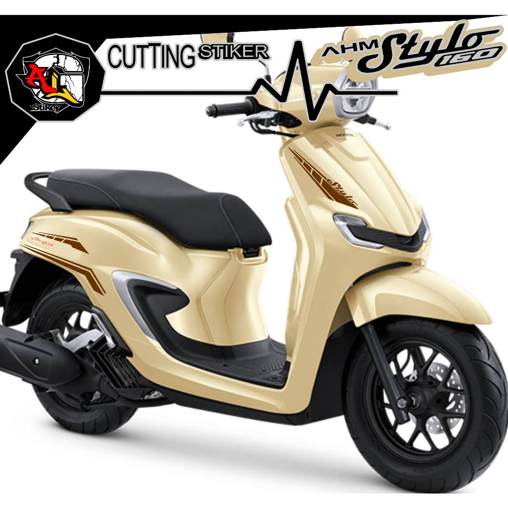 Jual STICKER CUTTING/STRIPING MOTOR AHM STYLO/SC.439/STIKER SIMPEL ...