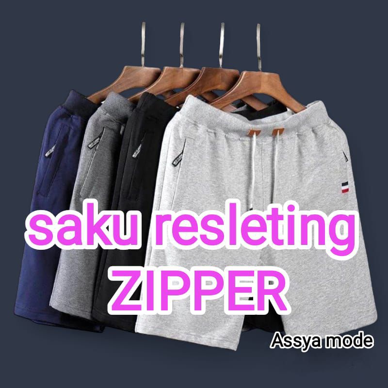 Jual Celana Pendek Pria Wanita Dewasa Sporty Santai baby terry Saku ...