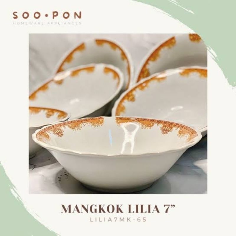 Jual Mangkok Sop/Mangkok Soto/Mangkok Bakso Motif Mahkota Ukuran 17,5 ...