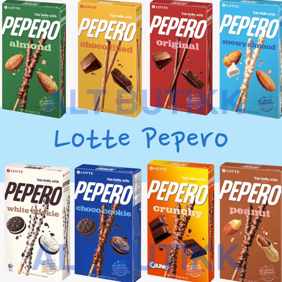 Jual Pesan Saja LOTTE PEPERO ALL VARIANT CHOCO WHITE COOKIE ALMOND ...