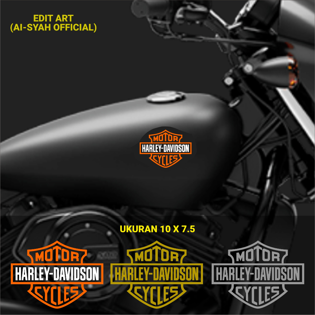 Jual Stiker Motor Harley Davidson Cutting Sticker Mobil Motor Laptop ...