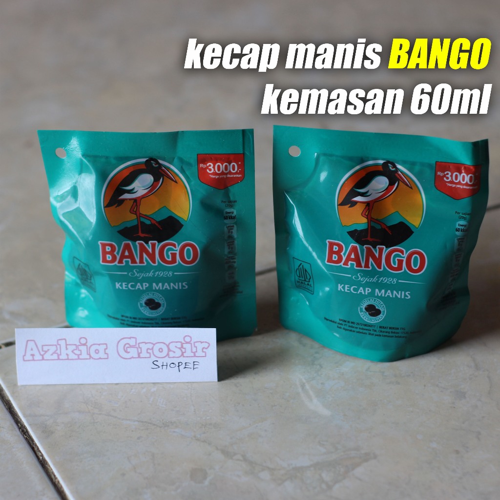 Jual Kecap Manis Bango Sachet Kemasan 60ml 3000an Refill Ecer | Shopee ...