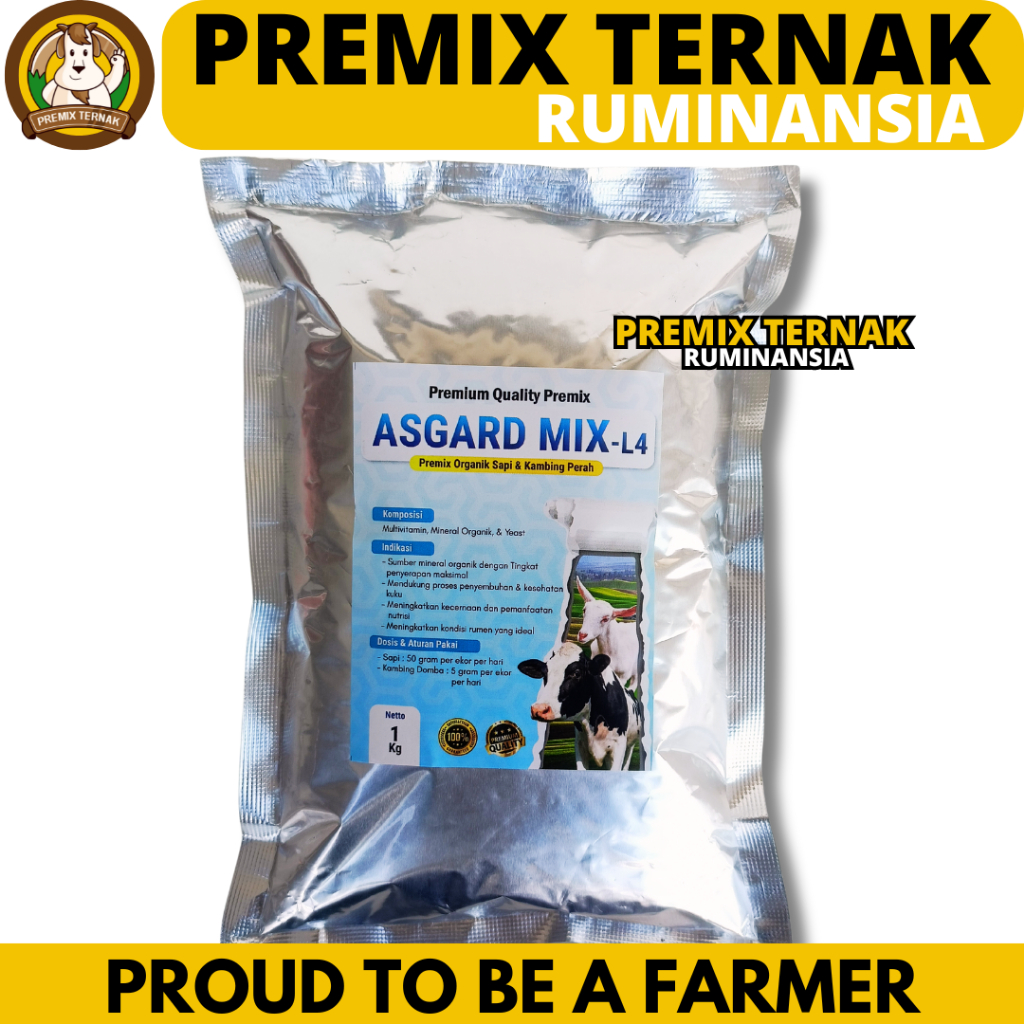 Jual ASGARD MIX 1 KG - Premix Sapi Perah - Premix Kambing Perah - Premix Mineral Organik dan ...