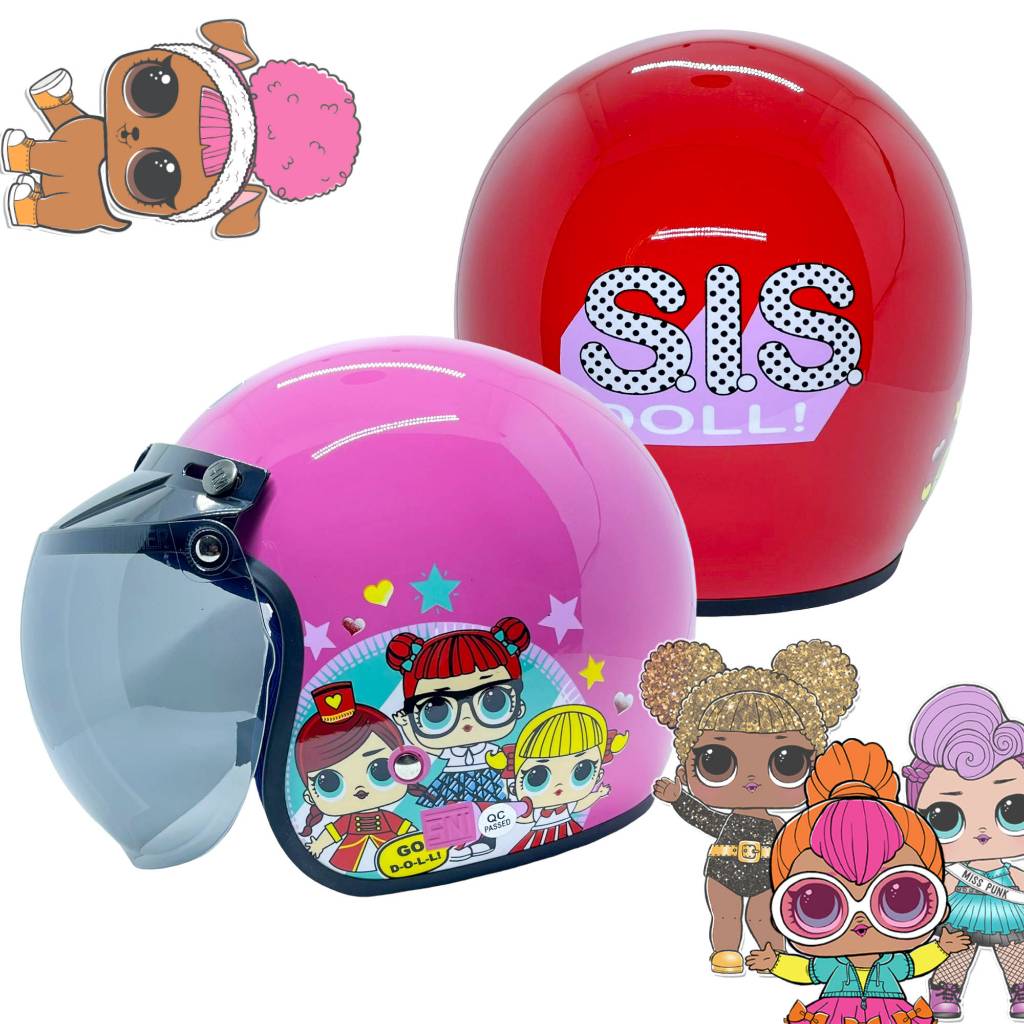 Jual Helm Anak Lucu Motif SIS Doll untuk Usia 2 hingga 7 Tahun ...