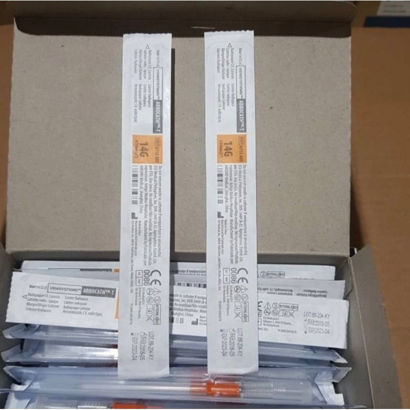 Jual IV Catheter Abbocath Venisystems 14 G 14G | Shopee Indonesia
