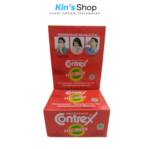 Jual Contrex Tablet Obat Flu & Batuk 1 Box [50 Strip / Box] | Shopee ...