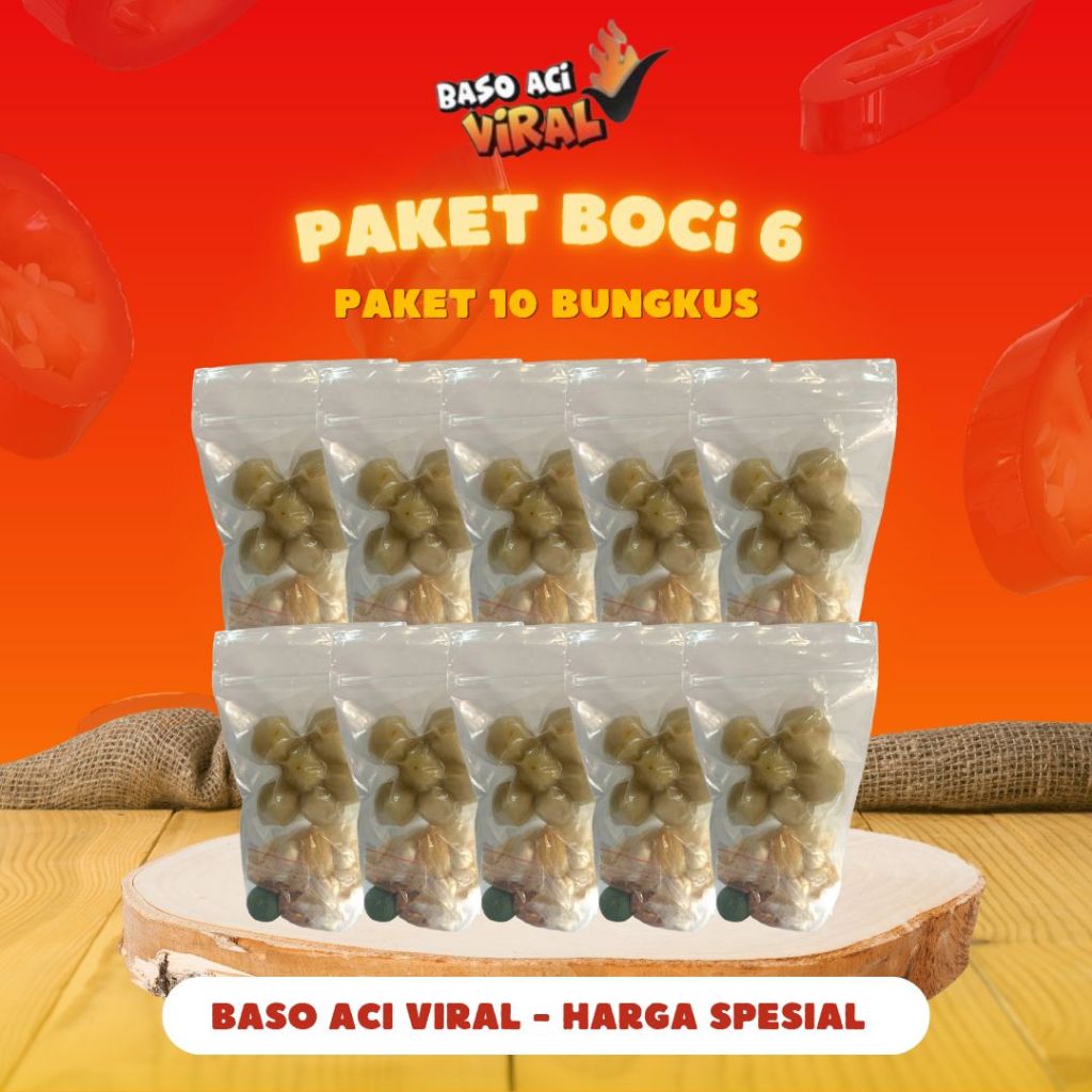 Jual Baso Aci Viral baso Aci ayam paket 10 bungkus baso 6 butir sudah ...