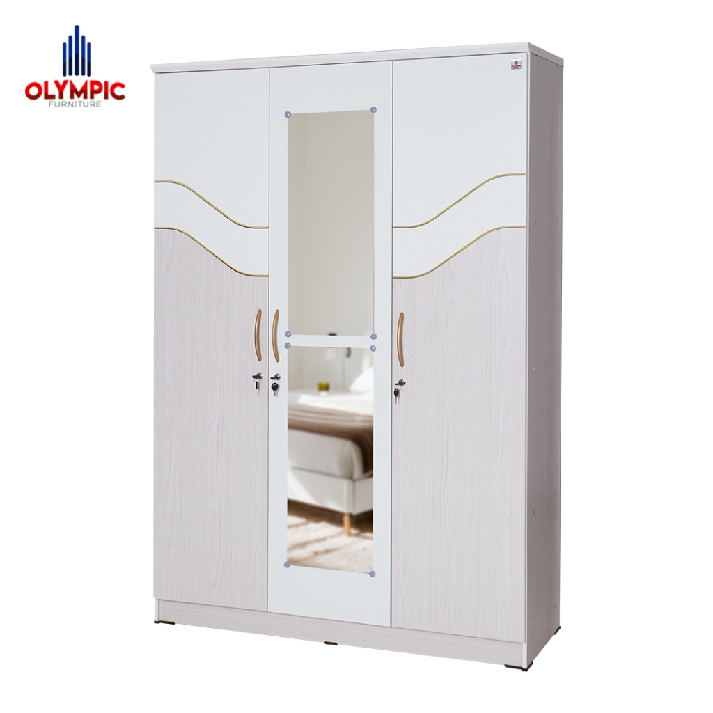 Jual MORE Lemari Pakaian 3 Pintu / Lemari Pakaian EVRIN 3P | Shopee ...