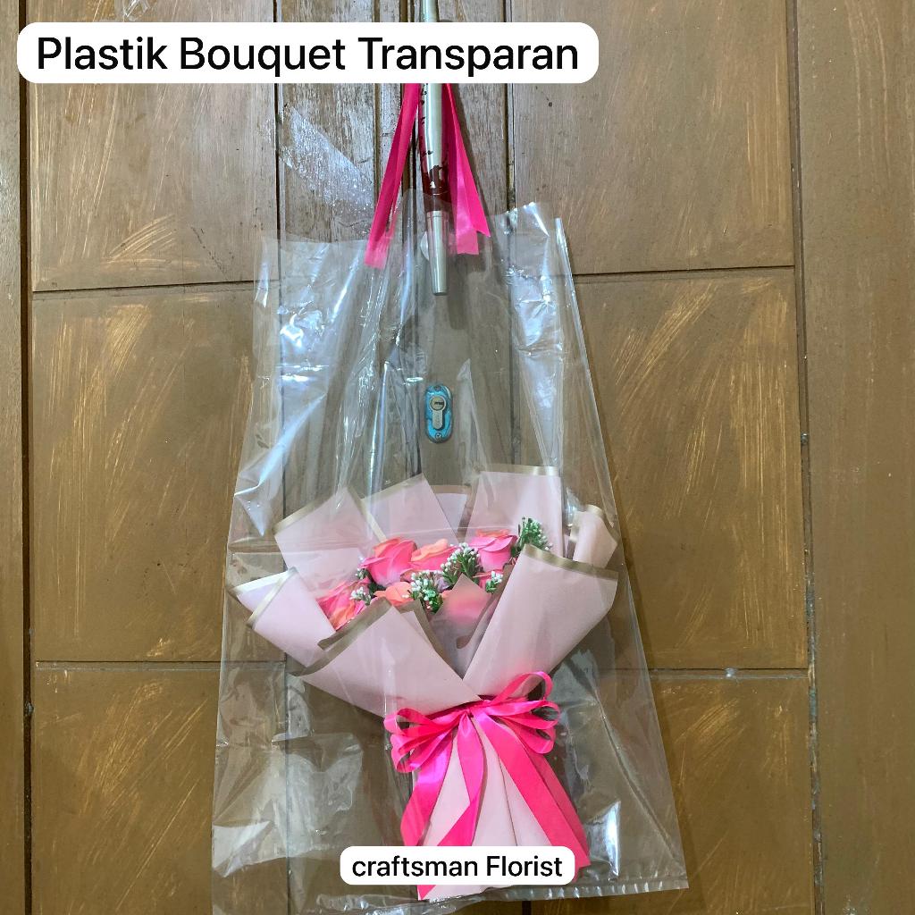 Jual Plastik Buket Praktis Tas Kantong Plastik Bouquet bunga Florist ...