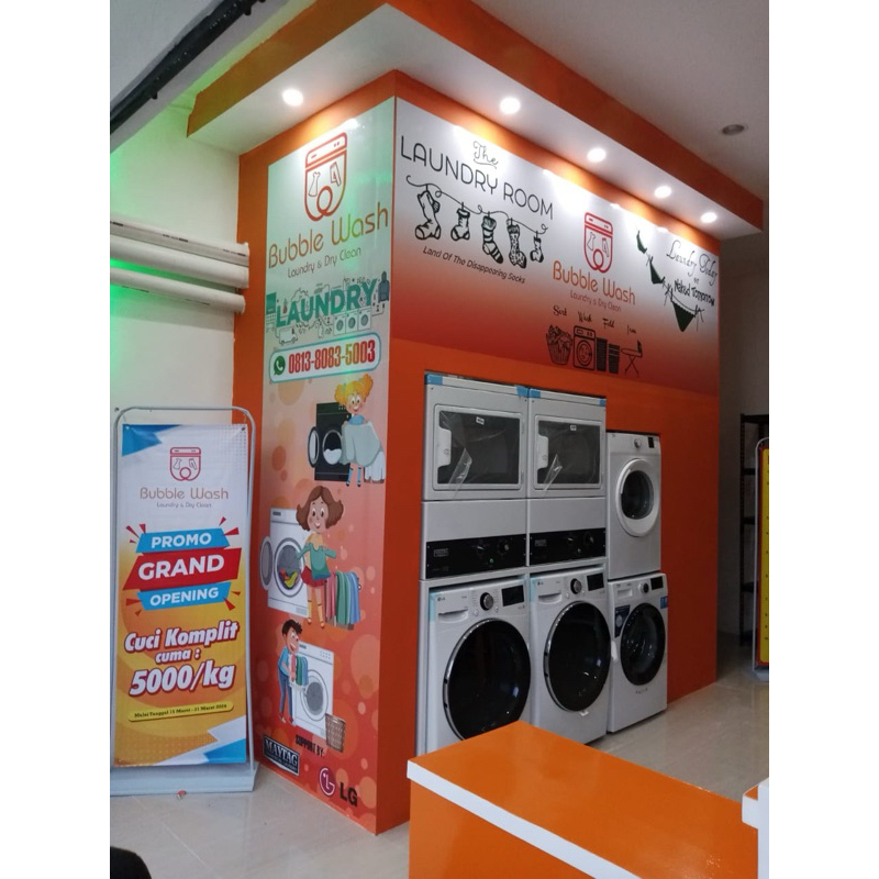 Jual PAKET INSTALASI PARTISI MESIN LAUNDRY PER STACK ( 1 SET / ATAS ...