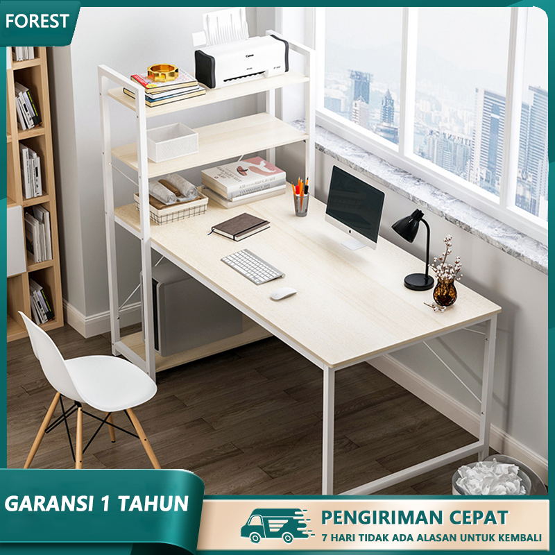 Jual Meja Komputer/Meja belajar/lemari meja belajar(H table) | Shopee ...
