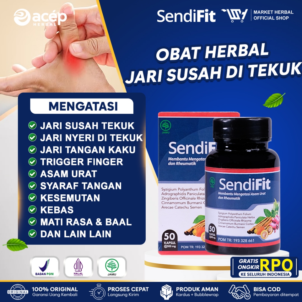 Jual SendiFit Original - Obat Jari Tangan Kaku Nyeri Susah Ditekuk ...