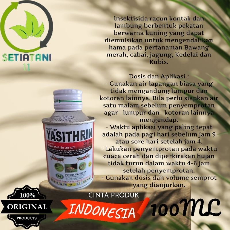 Jual Insektisida Yasitrin 30EC Kemasan 100ML | Shopee Indonesia