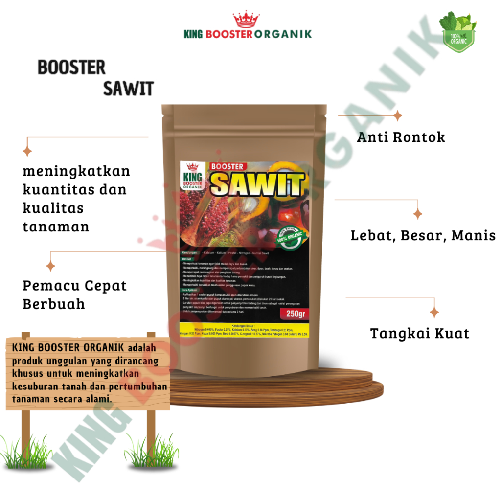 Jual Pupuk Organik Booster Pelebat Tanaman Sawit Agar Cepat Berbuah Lebat Perangsang Terbaik ...