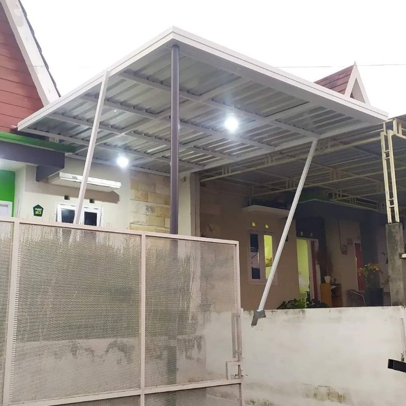 Jual kanopi besi atap spandek + talang air murah malang | Shopee Indonesia