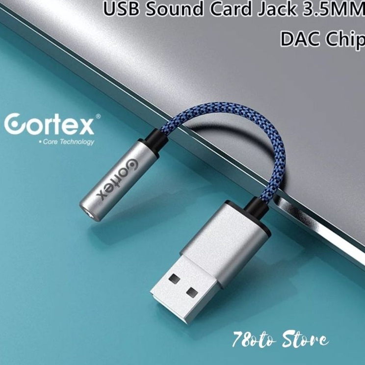 Jual Cortex MH29 USB Sound Card USB to Jack 35mm Stereo Audio Mic ...