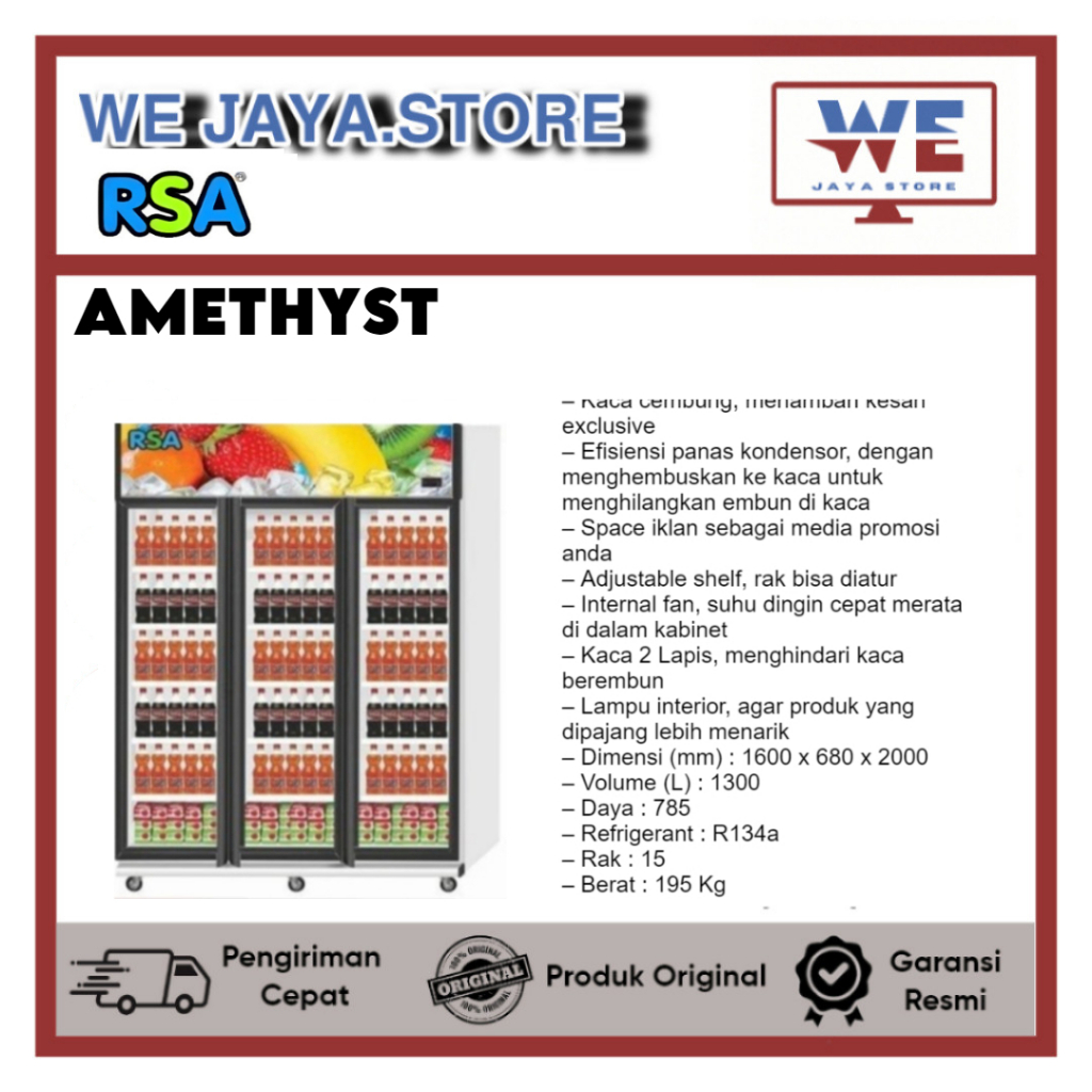 Jual SHOWCASE RSA TOPAZ 1100 Showcase Minum DISPLAY COOLER | Shopee ...