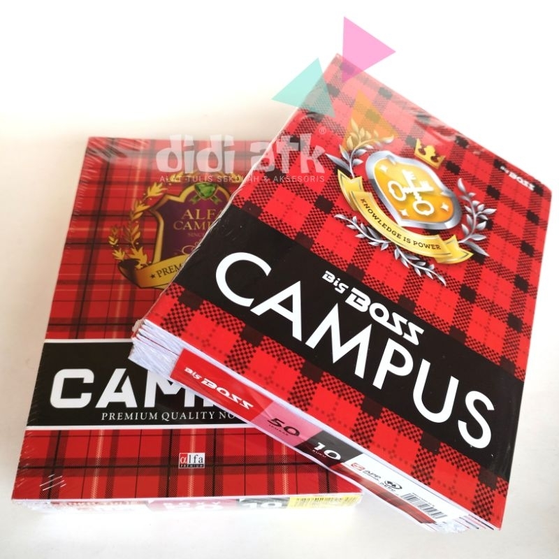 Jual Buku Tulis Boxy Maxi Campus 50 Lembar 1 Pak Isi 10 Buku | Shopee ...