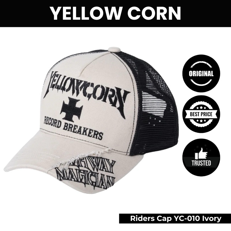 Jual Yellow Corn Cap YC-010 Ivory Black 100% Authentic | Shopee Indonesia