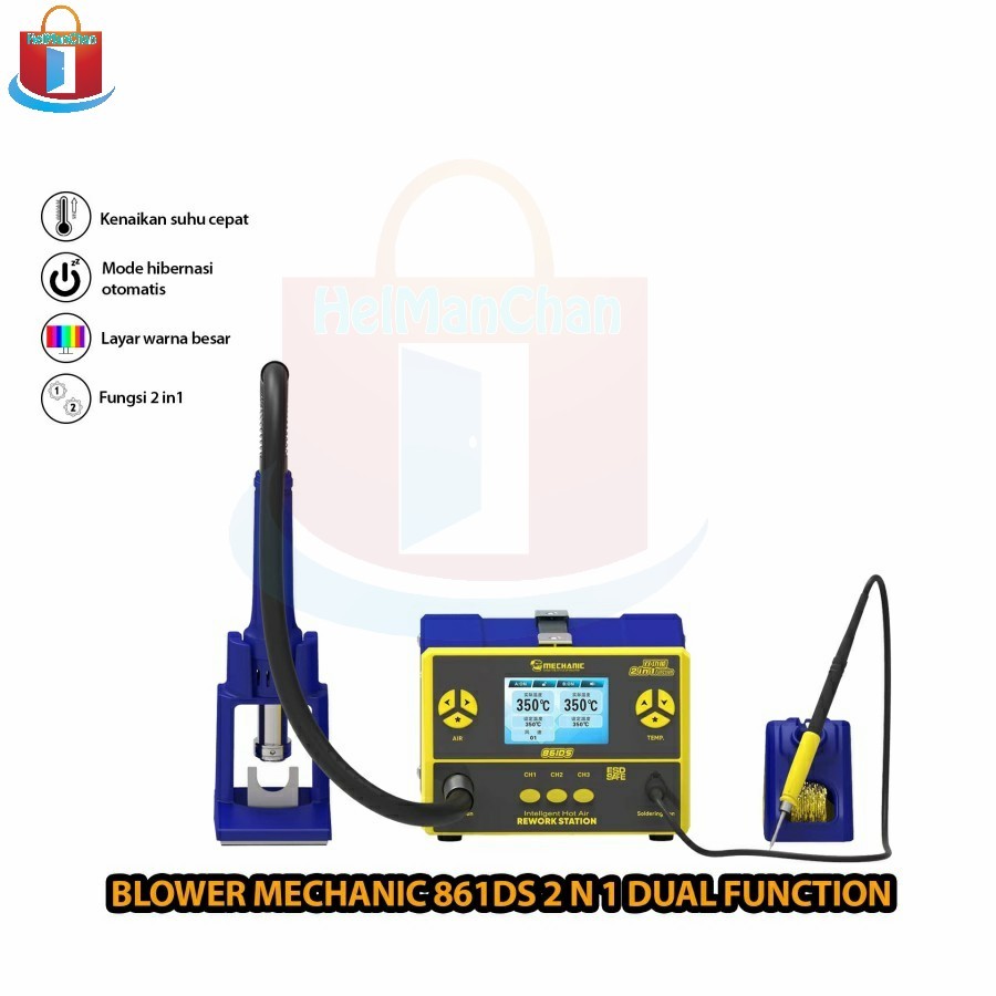 Jual Blower Mechanic 861DS 2 in 1 Dual Function Blower Digital Solder ...