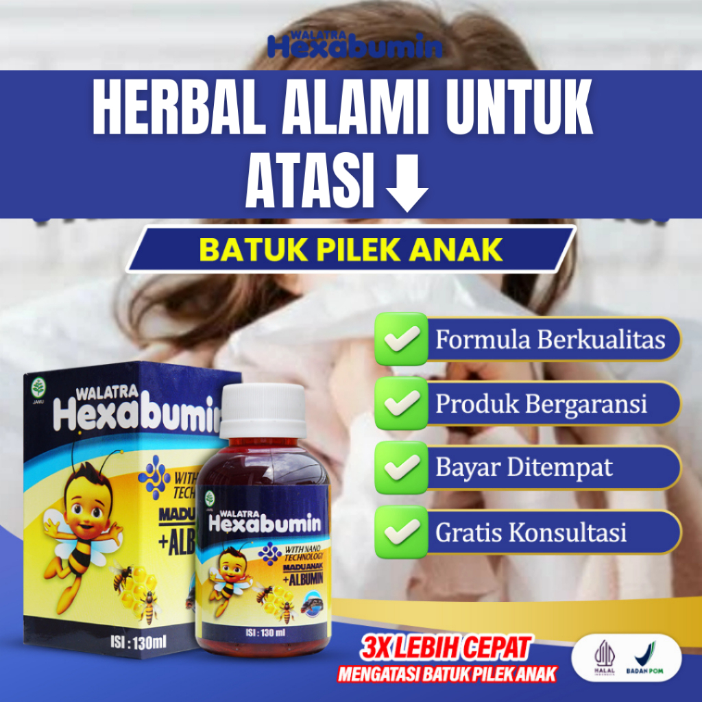 Jual HEXABUMIN Madu Anak Asli 100% - Obat batuk Pilek Anak Penggemuk ...