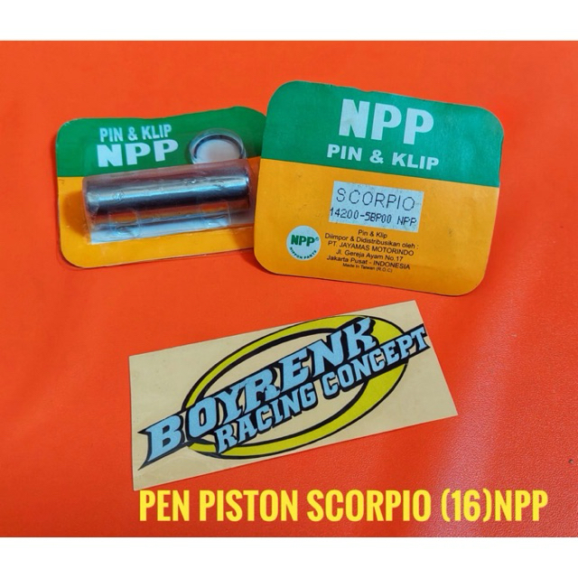 Jual PIN & CLIP PEN PISTON SCORPIO PIN 16 NPP - BOYRENK RACING CONCEPT ...
