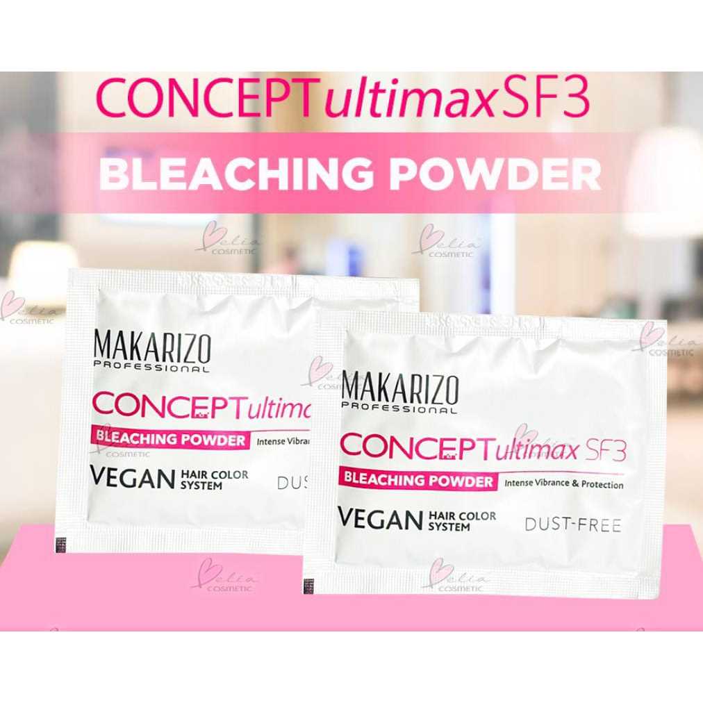 Jual MAKARIZO Concept Ultimax Bleaching Powder SACHET 15g | Shopee ...