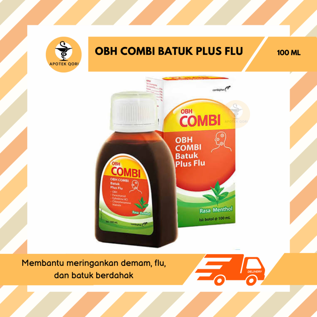 Jual OBH COMBI BATUK PLUS FLU MENTHOL 100 ML/SIRUP DEMAM BATUK FLU ...