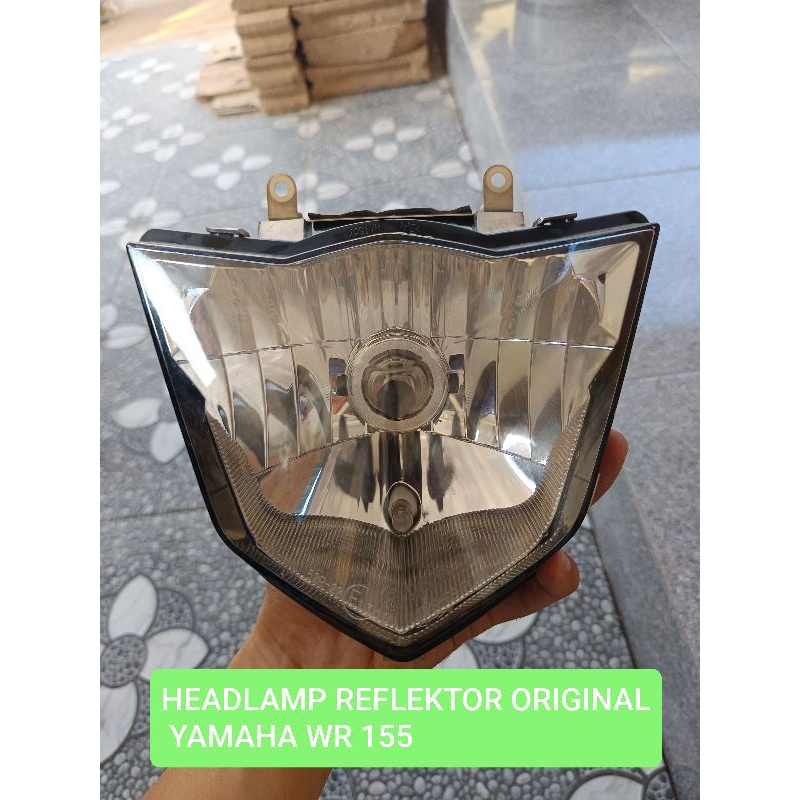 Jual HEADLAMP REFLEKTOR LAMPU + MIKA + BOLA LAMPU YAMAHA WR155 ORIGINAL ...