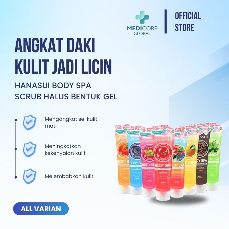Jual [MEDICORP] Hanasui Body Spa Exfoliating Gel - scrub perontok daki ...