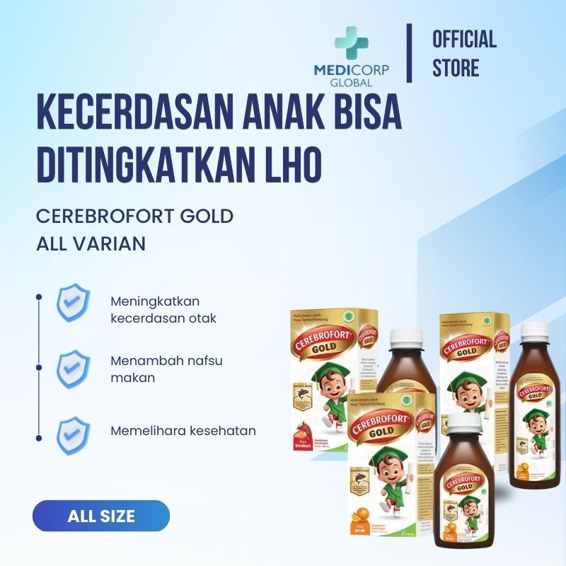 Jual [MEDICORP] Cerebrovit / cerebrofort gold vitamin otak daya ingat ...