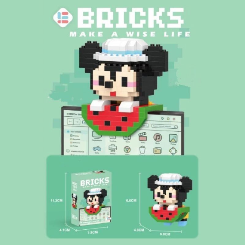 Jual Bricks Karakter Mainan Menyusun Nano Blok Permainan Anak Edukatif ...