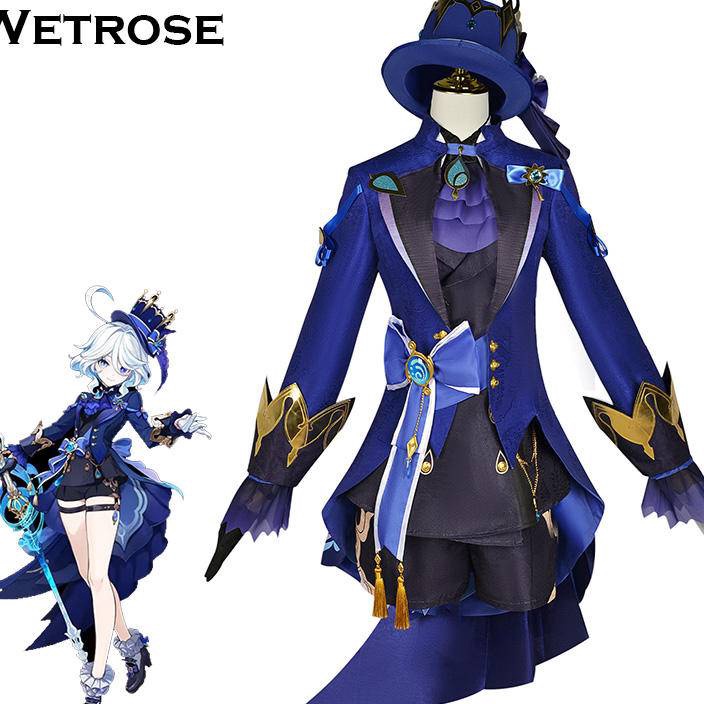 Jual 1111 Wetrose Furina Focalors Cosplay Costume Genshin Impact Ousia ...