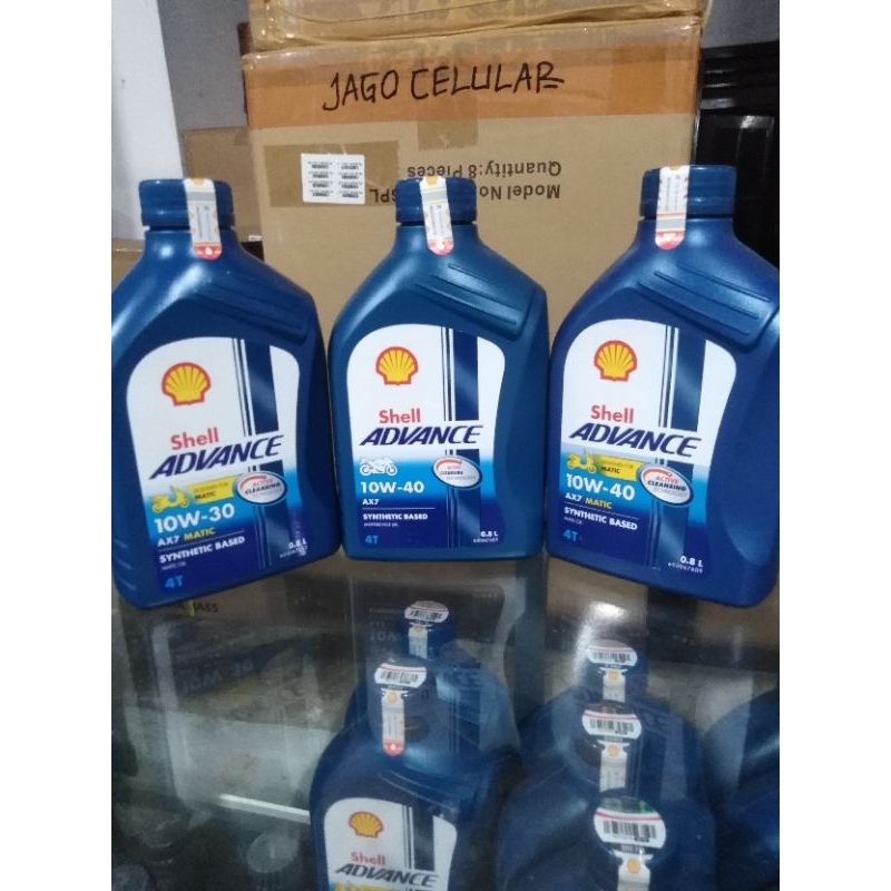 Jual Oli Motor Matic Scooter 4T Shell Advance AX7 10W-30/10W-40 0,8 L | Shopee Indonesia