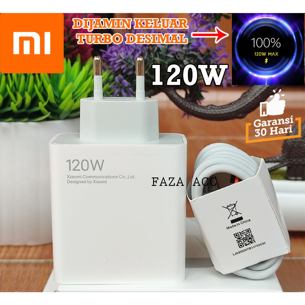 Jual CHARGER XIAOMI TURBO CHARGE 120 WATT 120W ORIGINAL PREMIUM HIGH ...