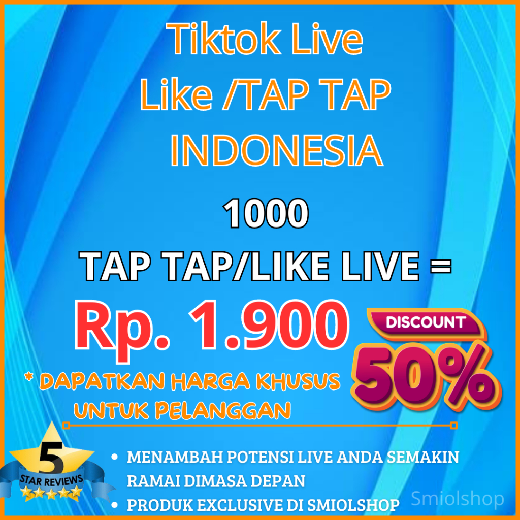 Jual LIKE TAPTAP LAYAR LIVE STREAMING TIK*TOK INDONESIA | Shopee Indonesia