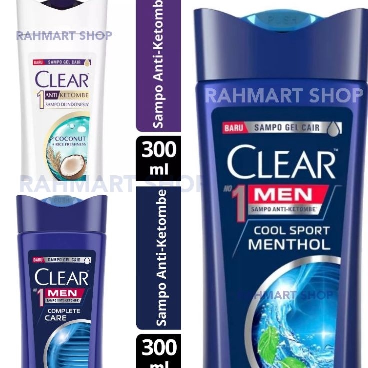 Jual CLEAR MEN SHAMPOO COOL SPORT MENTOL 3ml Clear Coconut and Rice 3ml ...