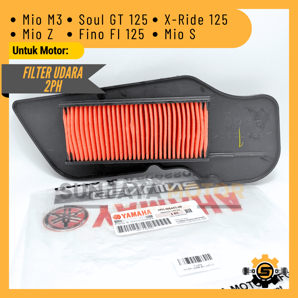 Jual Saringan Udara Yamaha 2PH Filter Udara Mio M3 Soul GT Fino FI ...