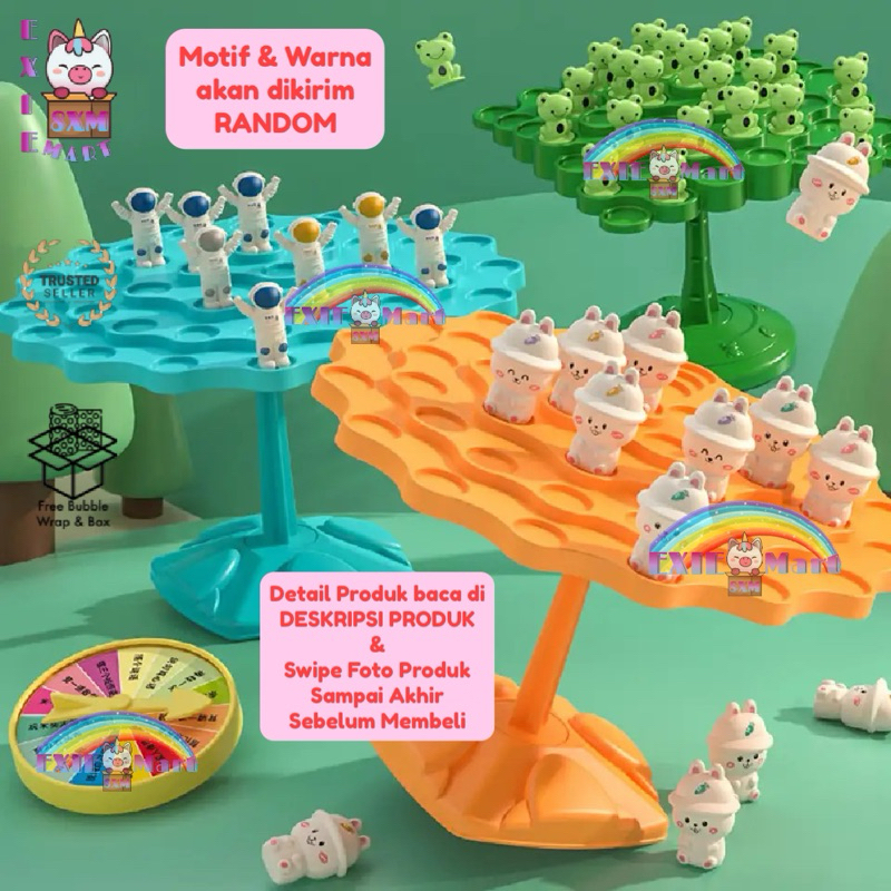 Jual MAINAN ANAK BALANCE TREE ASTRONOUT, FROG, RABBIT - MAINAN POHON ...