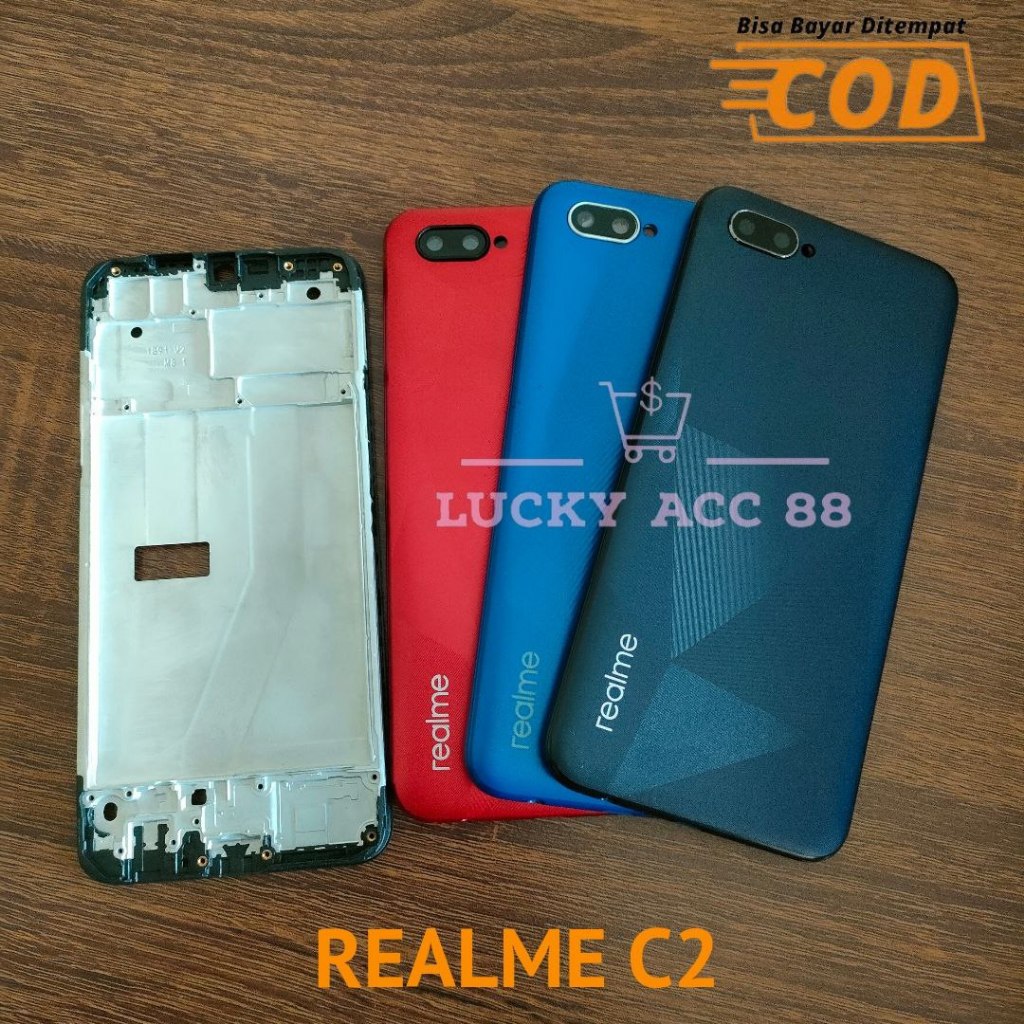 Jual Backdoor Casing + Frame Lcd Realme C2 RMX1941 RMX1945 Tutup Belakang Hp Realme C2 RMX 1941 ...
