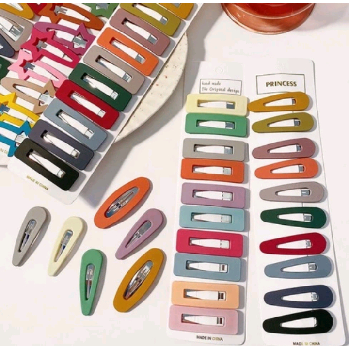 Jual Jepit Rambut Perempuan Lucu / Jepit Rambut Doff Gaya Korea / Jepit ...