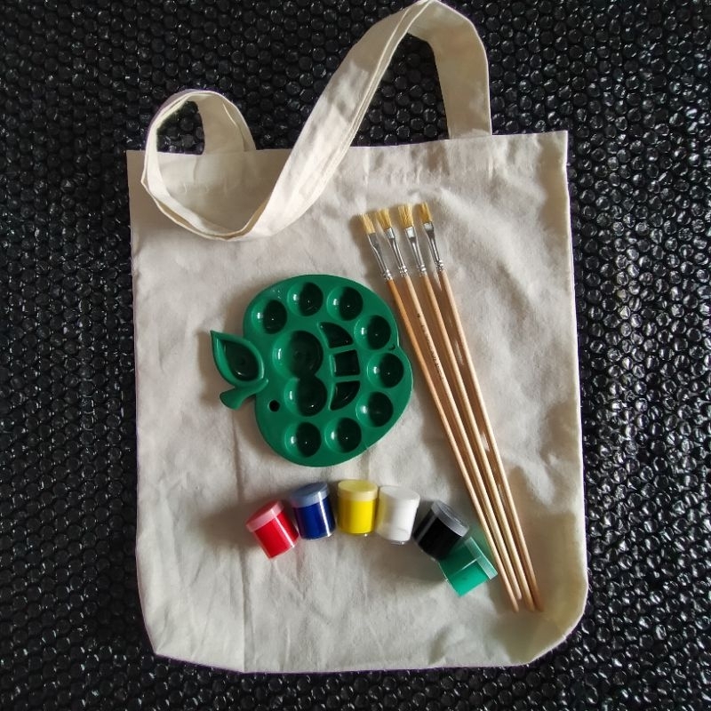 Jual Tas Tote Bag Lukis Paket | Shopee Indonesia